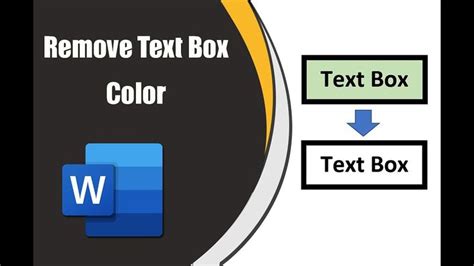 Remove Text Box Color In Word