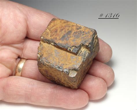 Pseudomorph After Pyrite Large Goethite Pseudomorph After Pyrite Crystal From Lancaster County