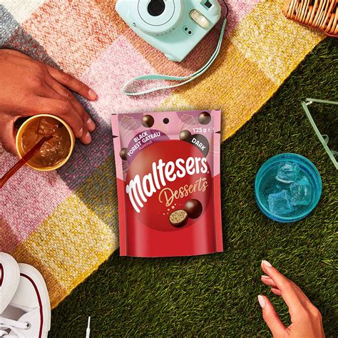 Maltesers Desserts Black Forest Gateau Chocolate Snack & Share Bag 125g ...