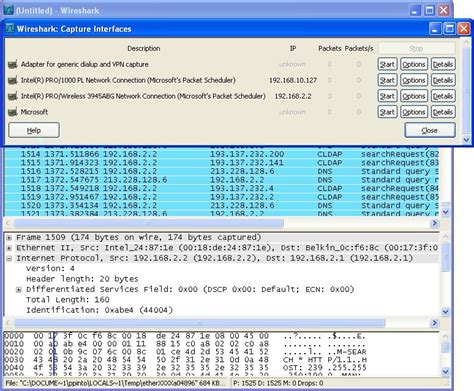 Using Wireshark Promiscuous Mode Snotrends
