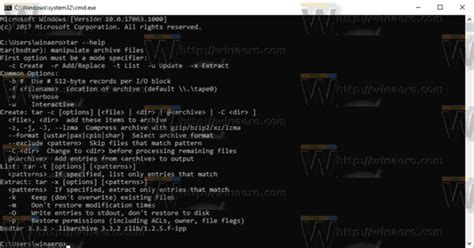 Windows Now Supports Tar And CURL