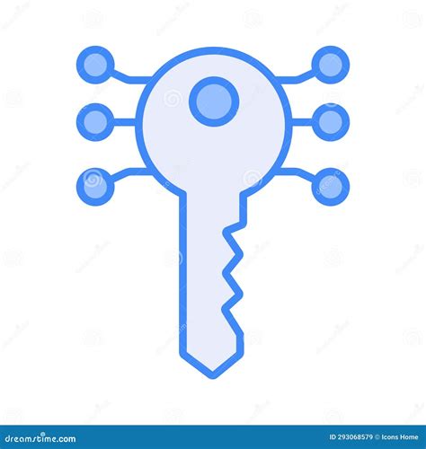 Digital Key Electronic Key Made With Binary Code Stock Vector Illustration Of Electronic