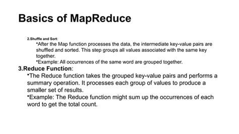 Big Data About Mapreduce And Its Functionalitypptx