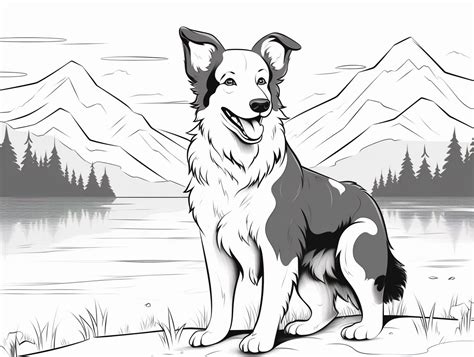 Colouring Pages Border Collie Colouring Pages Border Collie