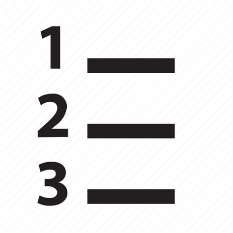 List Numbered Text Icon Download On Iconfinder
