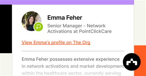 Emma Feher Senior Manager Network Activations At Pointclickcare The Org