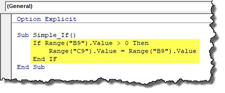 Excel VBA IF THEN Statement And A Useful Tip Xelplus Leila Gharani