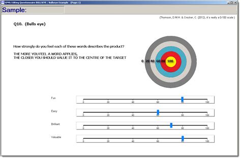 Bullseye Sims Sensory Evaluation Testing Software Cloud