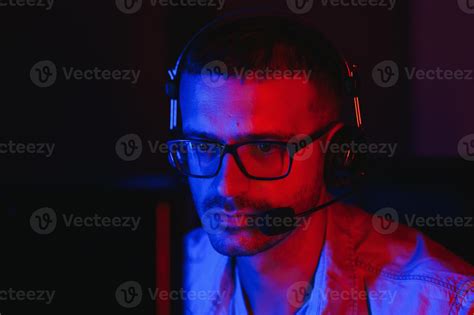 Handsome Young Male Software Developer Programming Codes While Working From Home 46384976 Stock