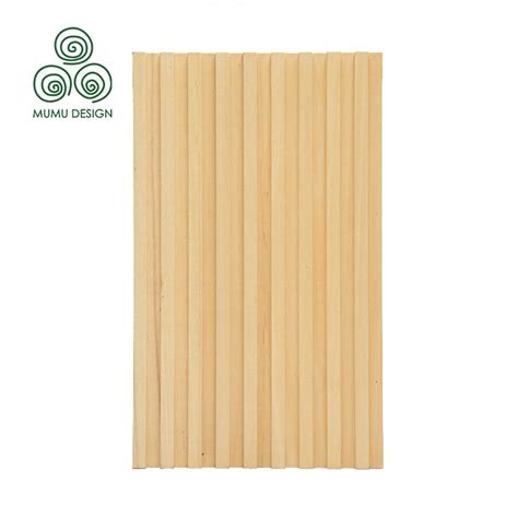 Mumu Luxury Timber Indoor New Decorative Texture Fluted Solid Wood Wall