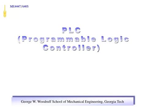 PPT PLC Programmable Logic Controller PowerPoint Presentation Free Download ID