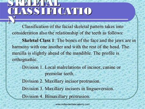 Skeletal Classification Certified Fixed Orthodontic Courses By India