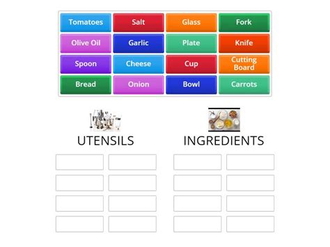 EXTRA VOCABULARY Group Sort