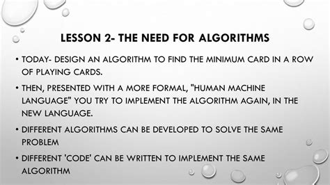 Unit 3 Lesson 2and3 The Need For Algorithms Creativity In Algorithms Ppt Download