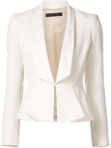 Elie Saab Пиджак С Баской - Sw/tch - Farfetch.com | Blazers for women ...