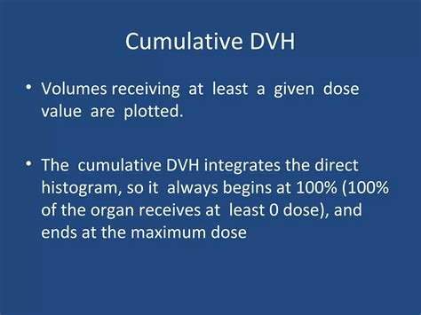 Dose Volume Histogram Ppt
