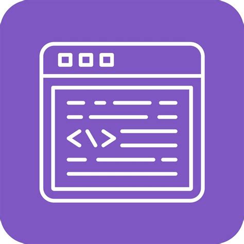 Web Coding Line Round Corner Background Icons 14807054 Vector Art At Vecteezy