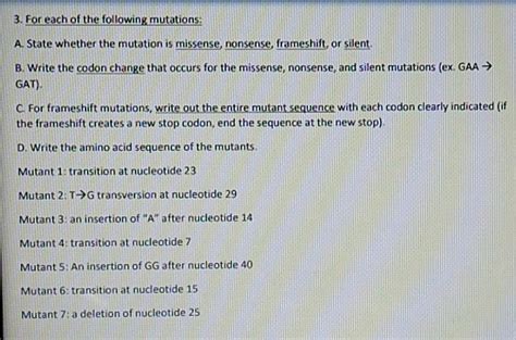 Solved You Have The Following Dna Coding Sequence Of A