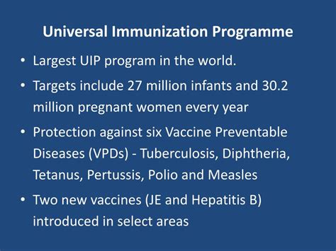 Ppt Universal Immunization Programme Powerpoint Presentation Free Download Id 622698