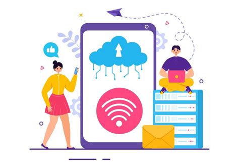 Premium Vector Intranet Internet Network Connection Technology Vector Illustration To Share