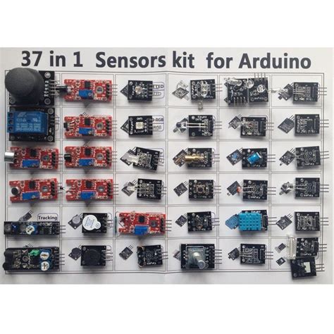 37 Sensors Assortment Kit 37 In 1 Sensor Module Starter Kit For Arduino Mcu Educshenzhen