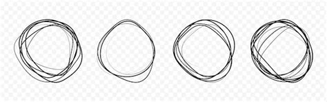 Premium Vector Hand Drawn Circle Line Sketch Set Round Vector Fields Of Writing Circles For