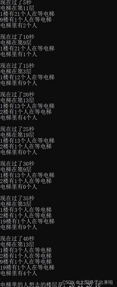 操作系统—电梯调度模拟程序（c语言，数据结构，含代码）c语言电梯程序设计 Csdn博客