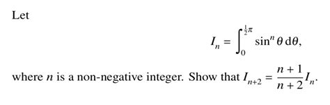 Calculus Stuck In A Method Of Integration Reduction Formulae