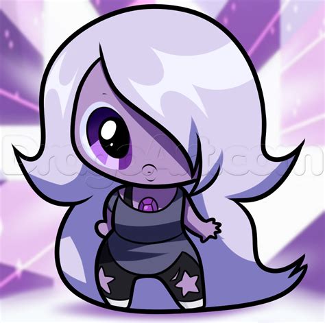 How To Draw Chibi Amethyst From Steven Universe Step By Step Chibis Draw Chibi Anime Draw