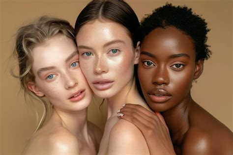 A Group Of Models With Different Makeup And Hair Premium Ai Generated
