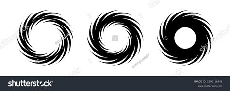 Vortex Vector Illustration Set Isolated On Stock Vector Royalty Free