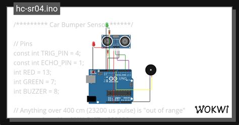 Car Bumper Project Wokwi Esp32 Stm32 Arduino Simulator