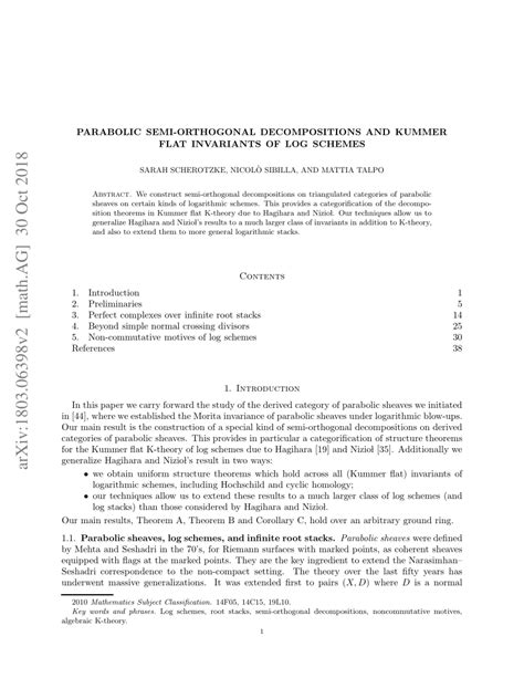 Pdf Additive Invariants Of Logarithmic Schemes