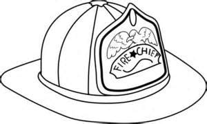 Firefighter Helmet Drawing Sketch Coloring Page