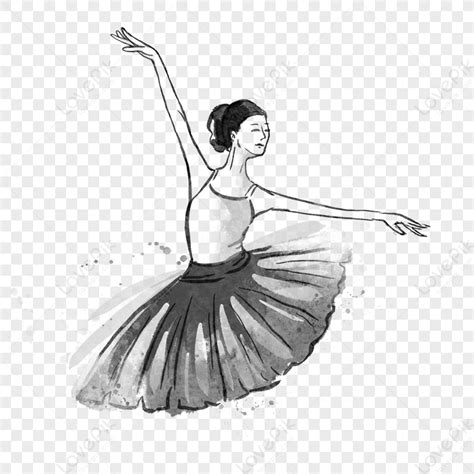 발레리나 수채화 스타일 잉크 얼룩 사람 일러스트미술요약 Png 일러스트 무료 다운로드 Lovepik