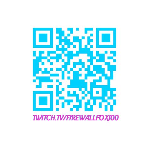 Firewall Fox Twitch Qr Code Sticker 10 Pack Madebyethernet