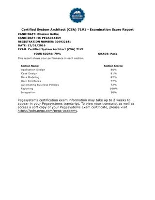 Scorereport PDF