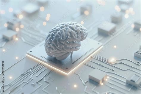 Ai Brain Chip Human Artificial Intelligence Network Mind Logo Design