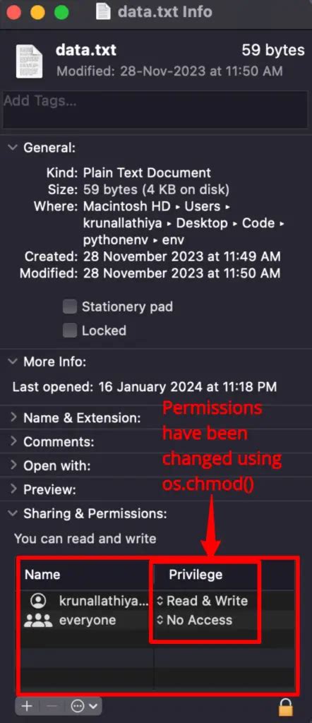 Python os chmod 方法 x资讯
