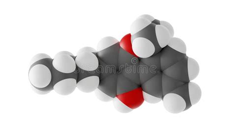Cannabinol Molecular Structure 3d Flat Model Psychoactive Cannabinoid Structural Chemical
