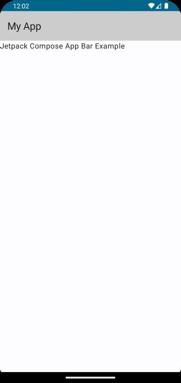 how to add app bar in android jetpack compose coding with rashid