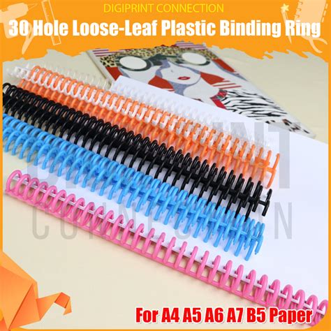 5pcs Holes Loose Leaf Plastic Binding Ring Diy Notebook Binding Spiral Rings For A4 A5 A6 A7 B5 5pcs Holes Loose Leaf Plastic Binding Ring Diy Notebook Binding Spiral Rings For A4 A5 A6 A7 B5