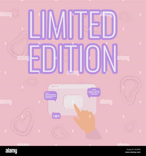 Text Caption Presenting Limited Edition Word For Work Of Something