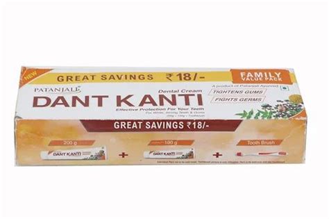 Patanjali Dant Kanti Toothpaste Packaging Size 300gm At ₹ 150box In