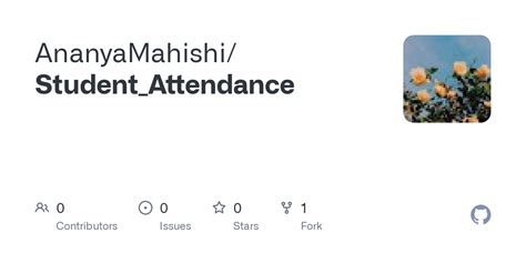 GitHub AnanyaMahishi Babe Attendance