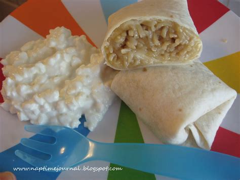 Nap Time Journal Ramen Noodle Burritos