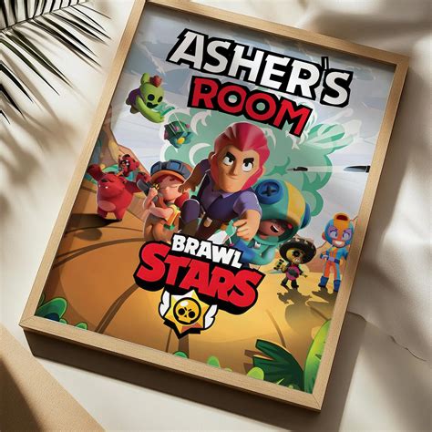 Personalized Brawl Stars Poster For Bedroom Brawl Stars Poster