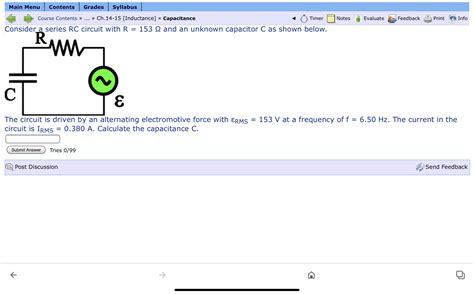 Solved Main Menu Contents Grades Syllabus Timer Notes