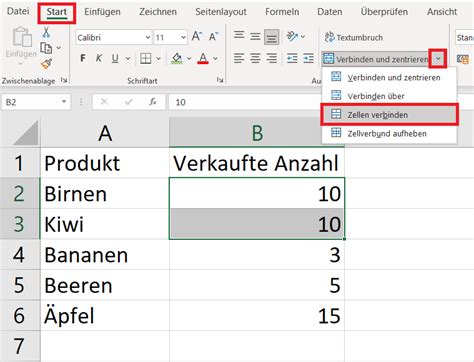Excel Zellen Verbinden • Einfach In Drei Klicks · [mit Video]