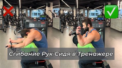Сгибание Рук Сидя в Тренажере - YouTube